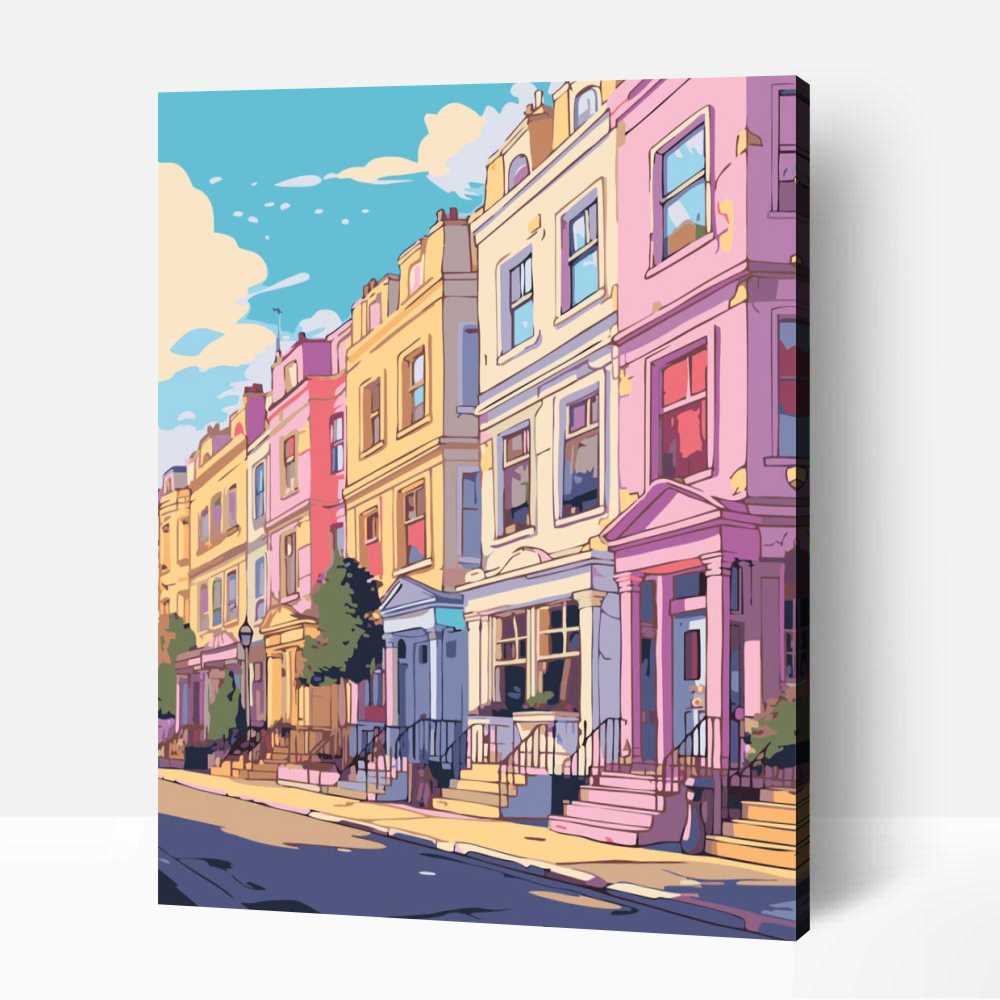 Notting Hill pop art számfestő számozott kifestő